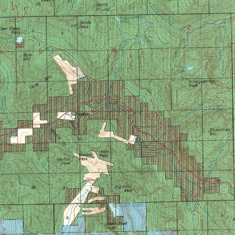 Sauk River, WA - BLM Minerals Mgmt. Map by Digital Data Services, Inc ...