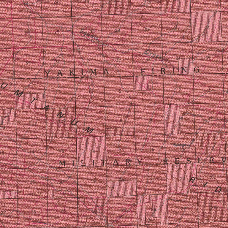 Yakima, WA - BLM Minerals Mgmt. Map by Digital Data Services, Inc ...