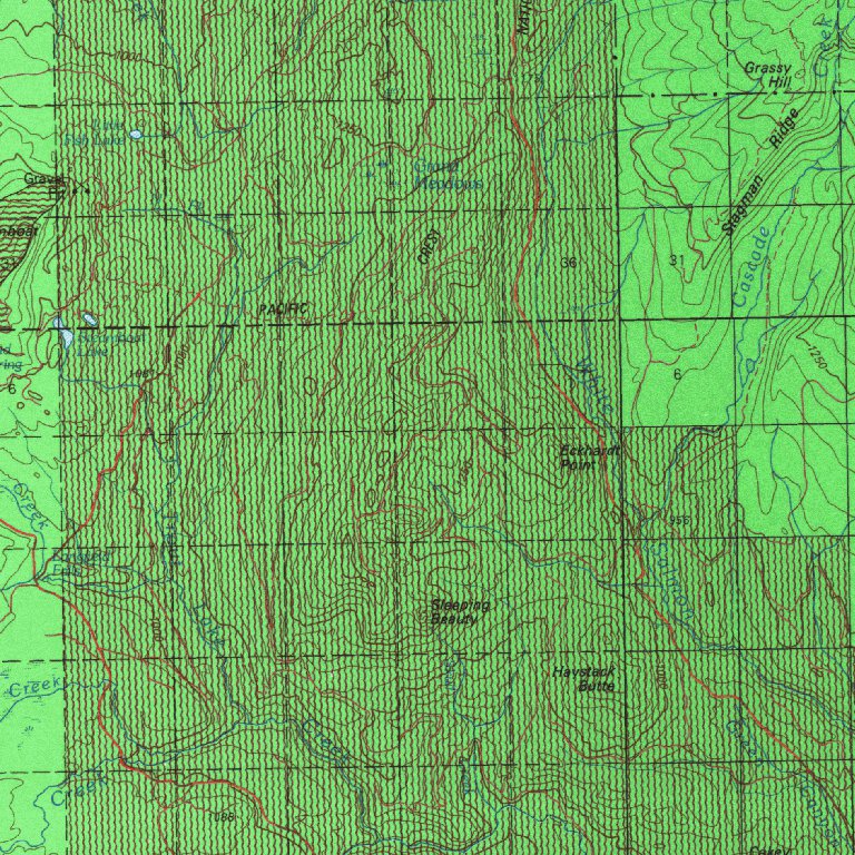 Mount Adams, WA - BLM Surface Mgmt. Map by Digital Data Services, Inc ...
