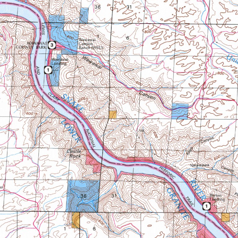 Pullman, WA - BLM Surface Mgmt. Map by Digital Data Services, Inc ...