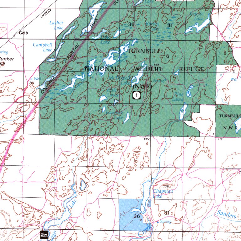 Rosalia, WA - BLM Surface Mgmt. Map by Digital Data Services, Inc ...