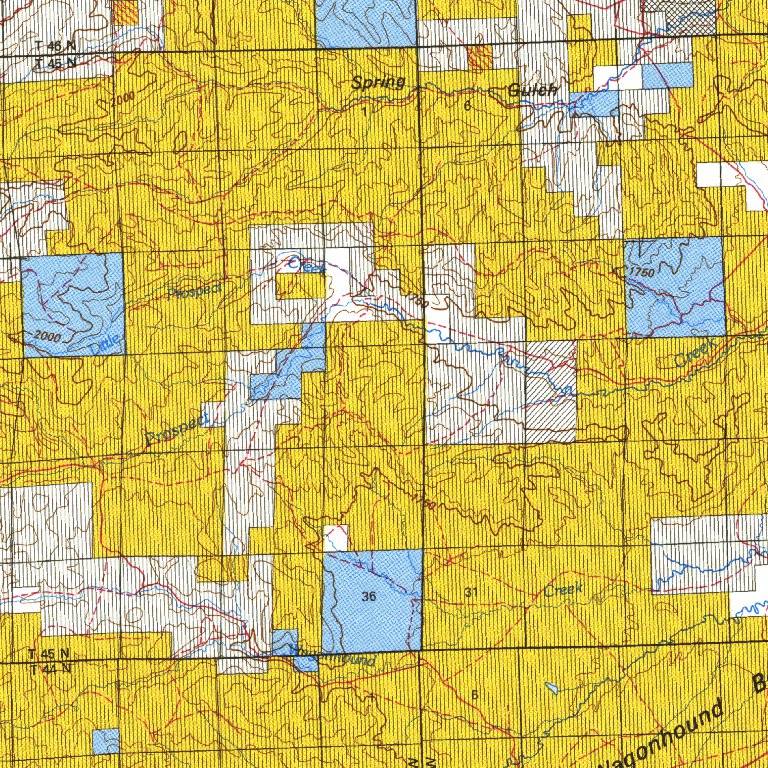 Thermopolis, WY - BLM Minerals Mgmt. Map by Digital Data Services, Inc ...