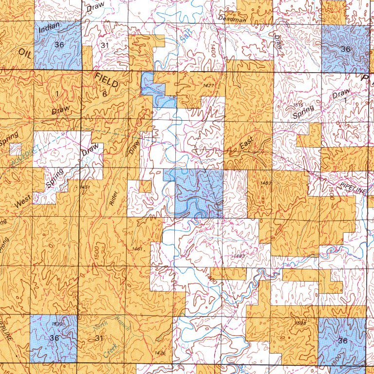 Kaycee, WY - BLM Surface Mgmt. Map by Digital Data Services, Inc ...