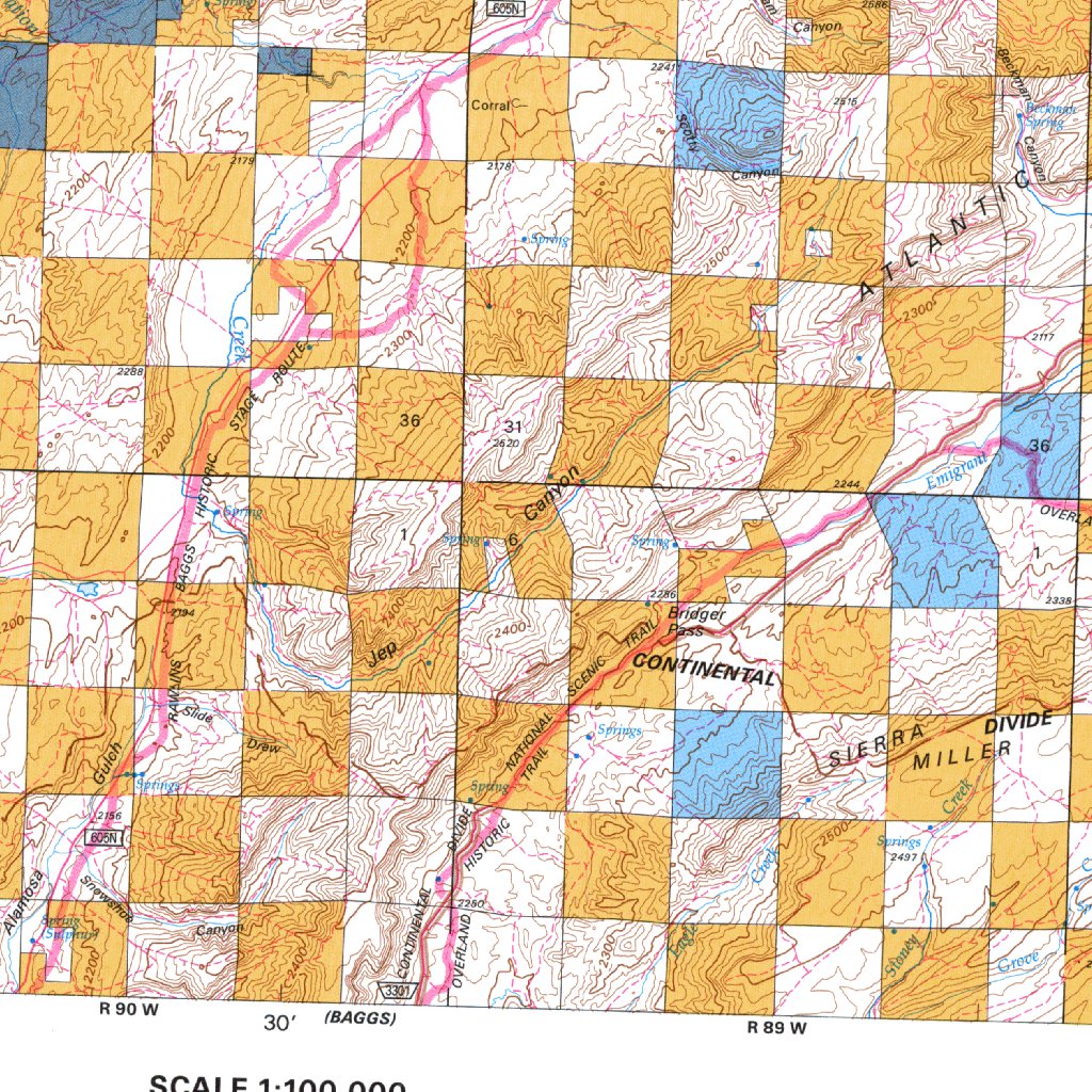 Rawlins, WY - BLM Surface Mgmt. Map by Digital Data Services, Inc ...