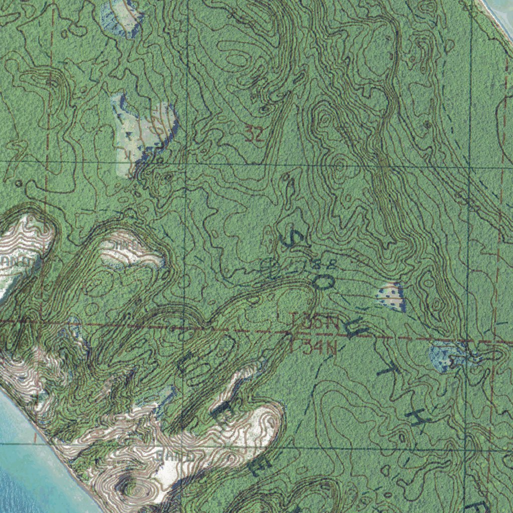 MI-South Fox Island: GeoChange 1983-2012 Map by Western Michigan ...