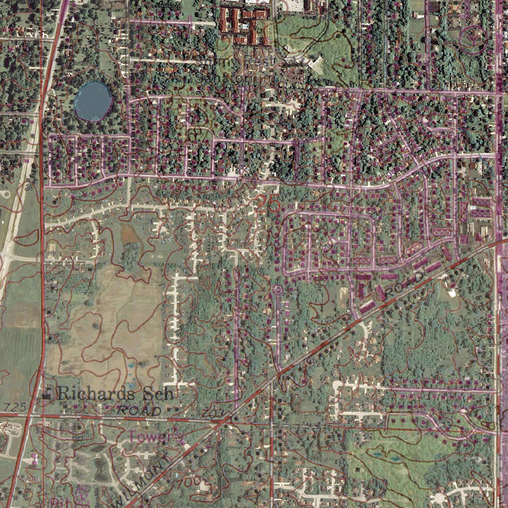 WI-Racine South: GeoChange 1955-2010 Map by Western Michigan University ...