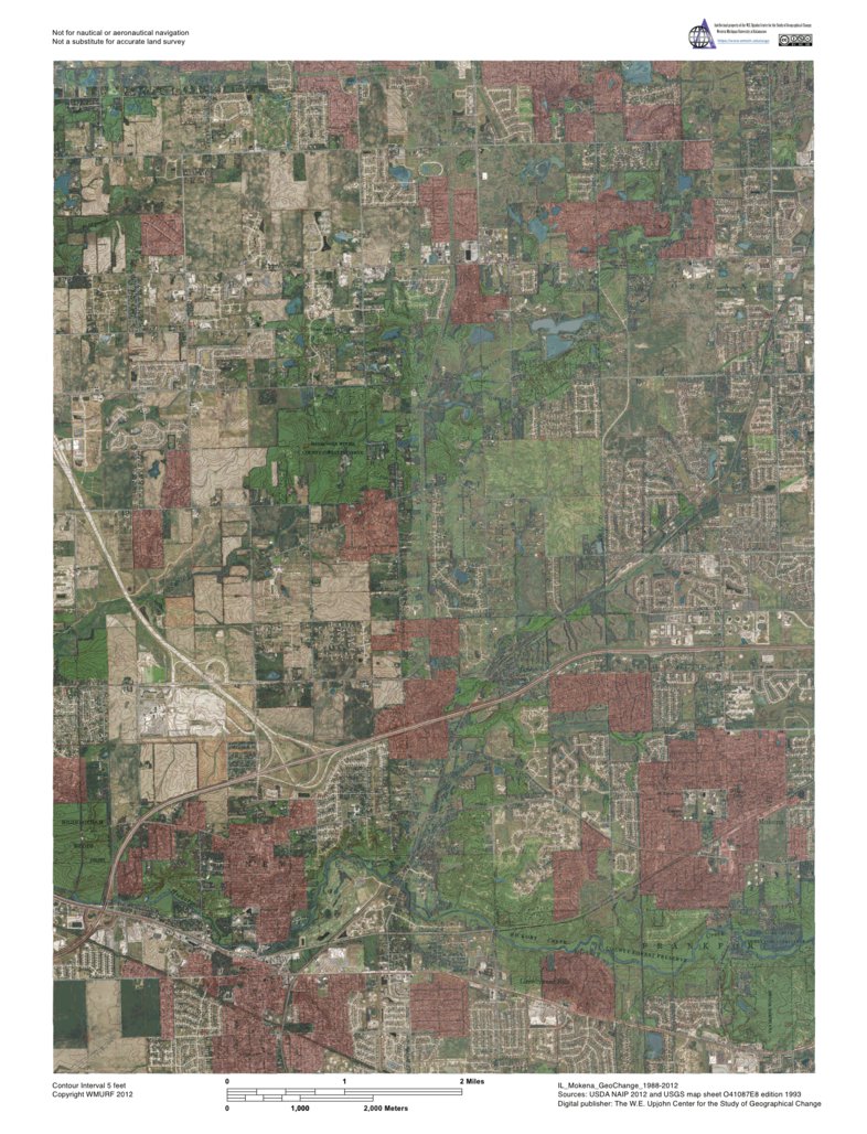 IL-Mokena: GeoChange 1988-2012 Map by Western Michigan University ...