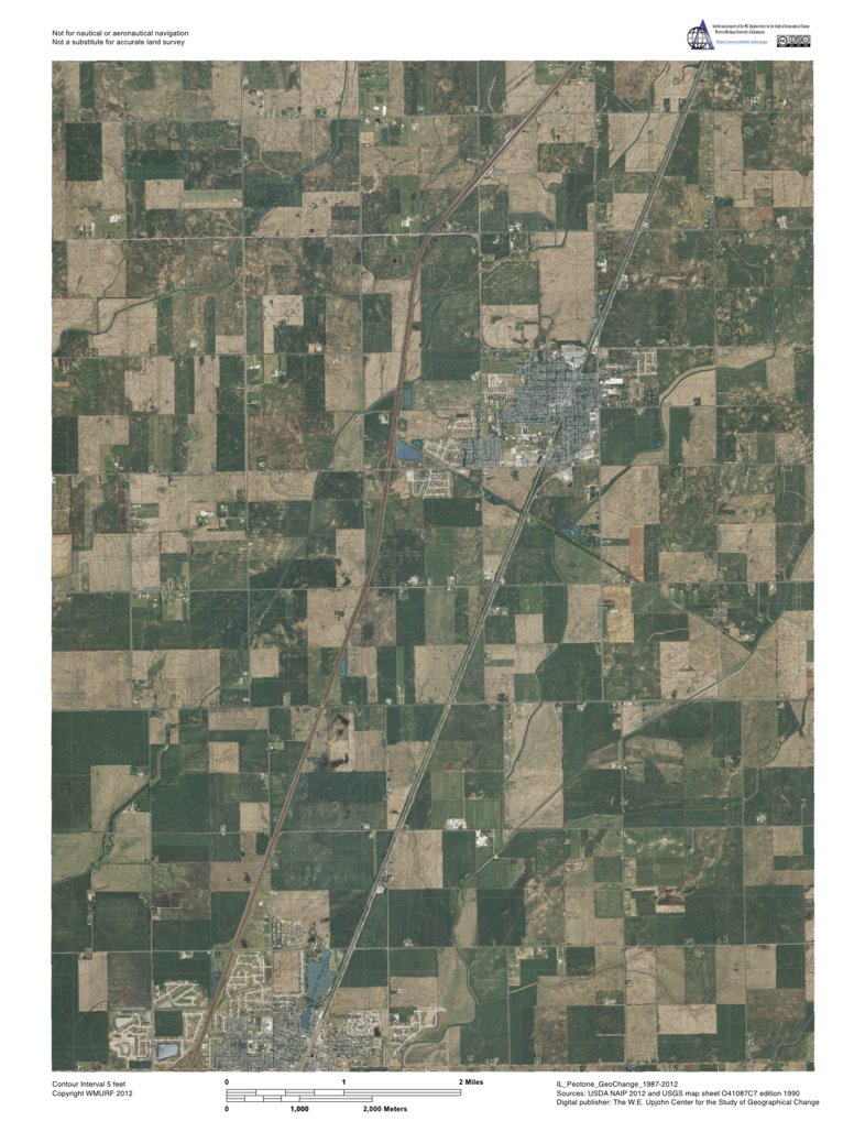 IL-Peotone: GeoChange 1987-2012 Map by Western Michigan University ...