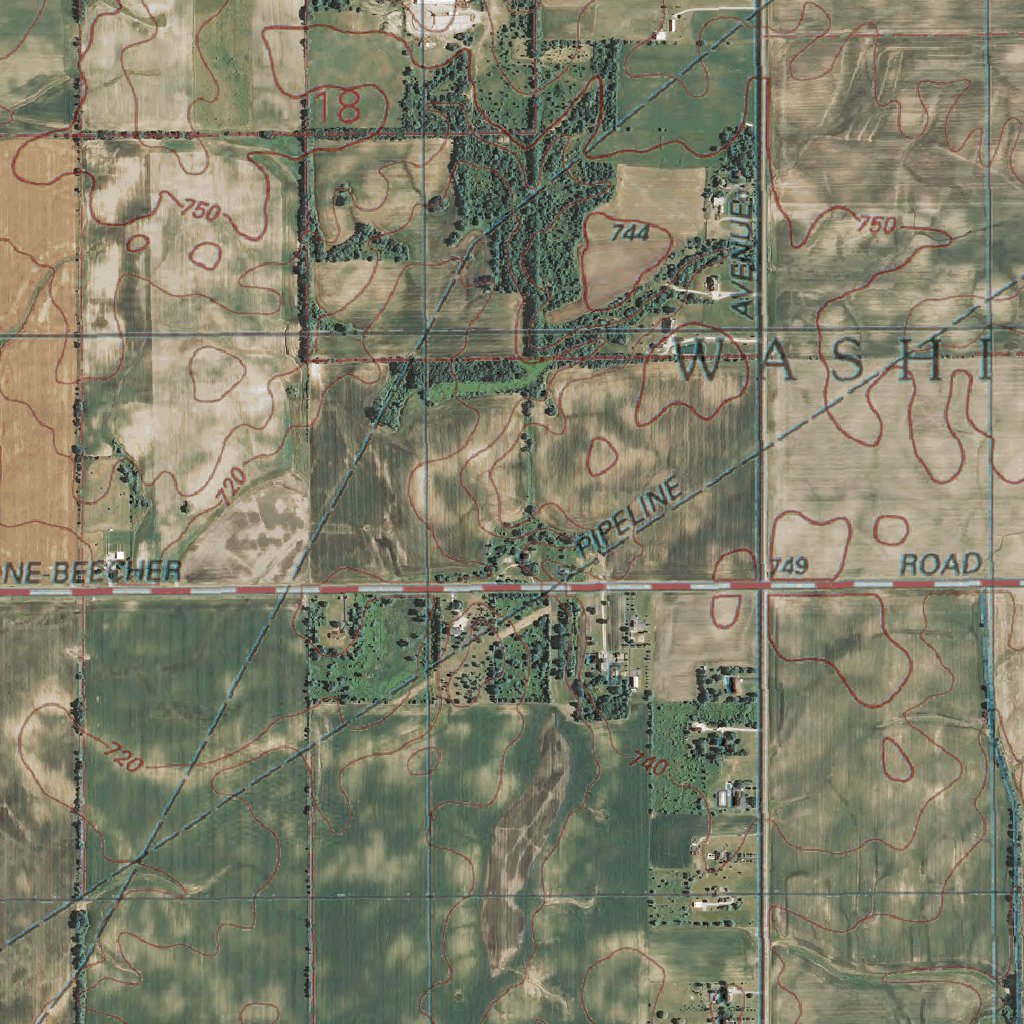 IL-Beecher West: GeoChange 1987-2012 Map by Western Michigan University ...