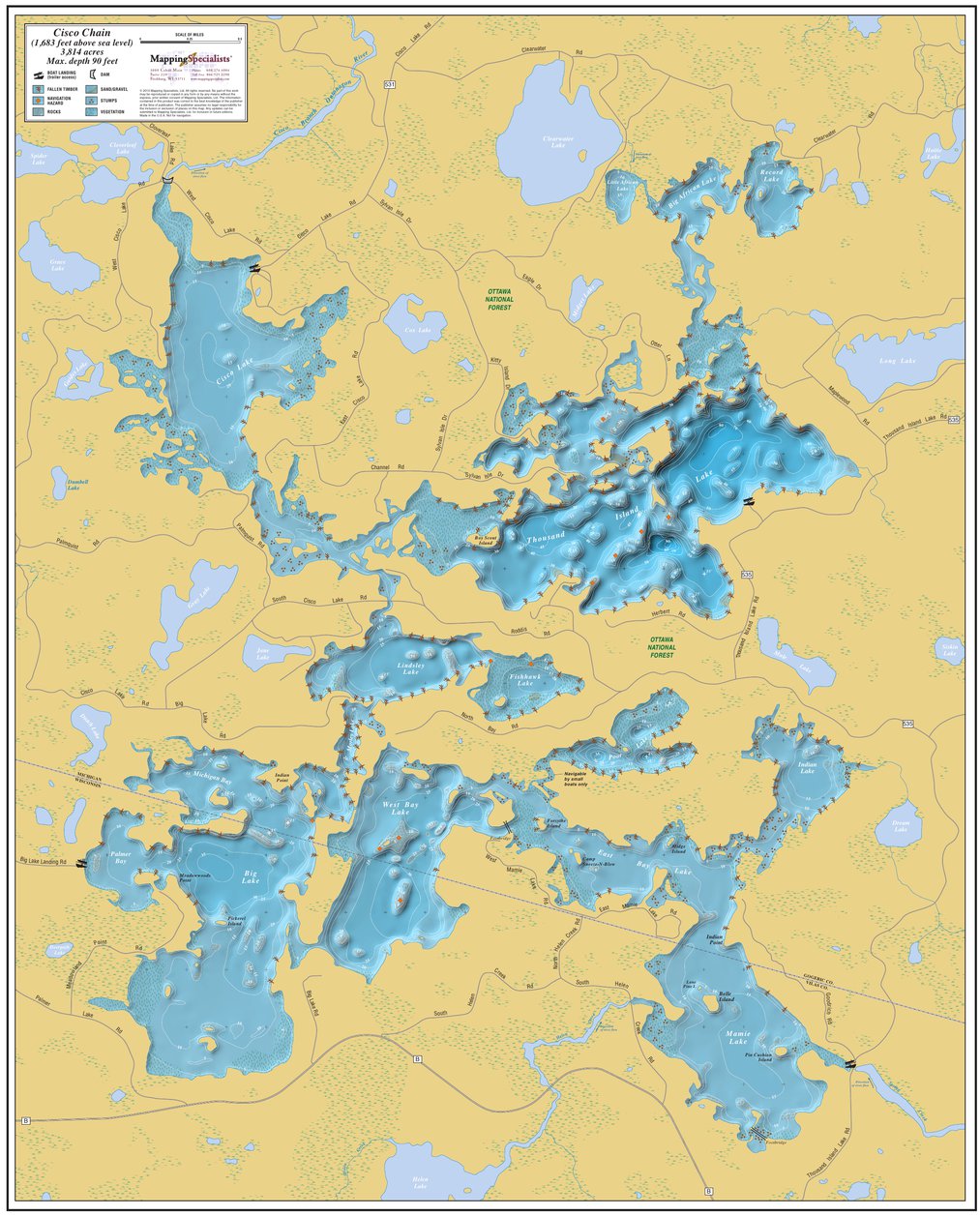 Cisco Chain Map by Mapping Specialists, Ltd | Avenza Maps