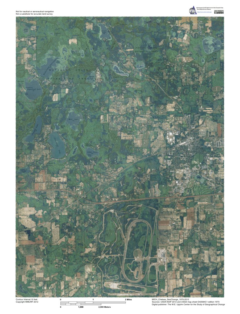 MI-Chelsea: GeoChange 1970-2012 Map by Western Michigan University ...