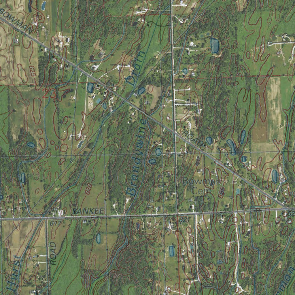 MI-Rattle Run: GeoChange 1986-2012 Map by Western Michigan University ...