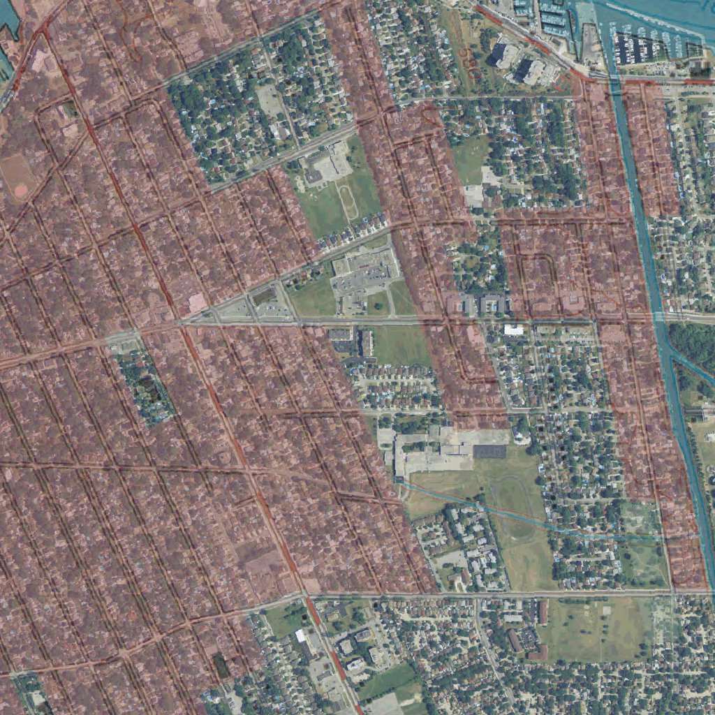 MI-ONT-Belle Isle: GeoChange 1938-2012 Map by Western Michigan ...