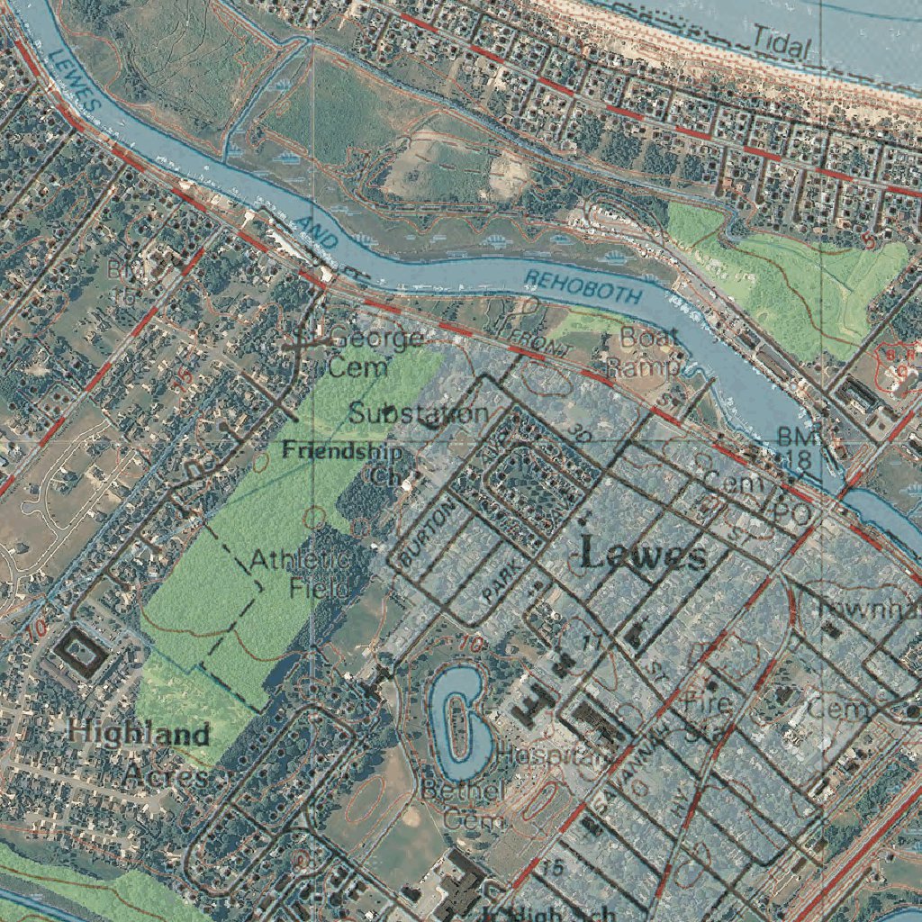 DE-Lewes: GeoChange 1981-2010 Map by Western Michigan University ...
