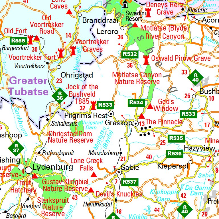 Limpopo Map by MapStudio | Avenza Maps
