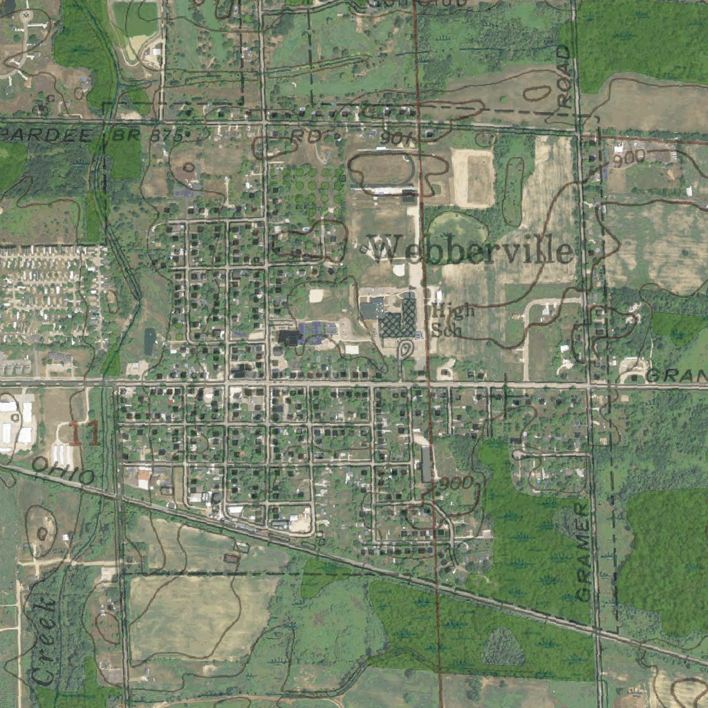 MI-Webberville: GeoChange 1970-2012 Map by Western Michigan University ...