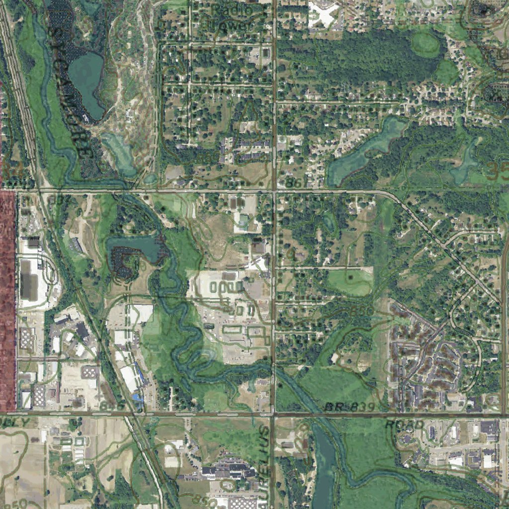 MI-Lansing South: GeoChange 1964-2012 Map by Western Michigan ...