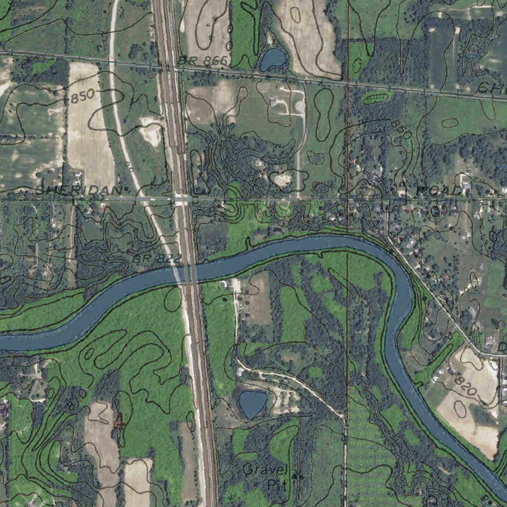 MI-Wacousta: GeoChange 1964-2012 Map by Western Michigan University ...