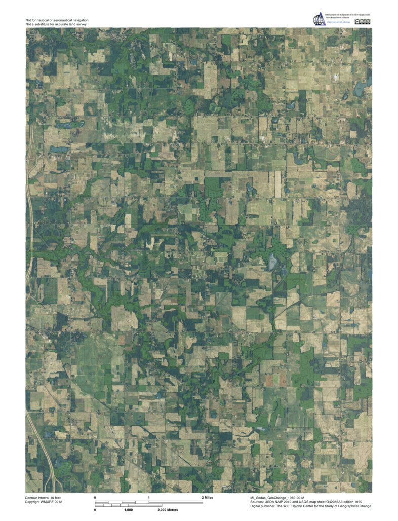 MI-Sodus: GeoChange 1969-2012 Map by Western Michigan University ...