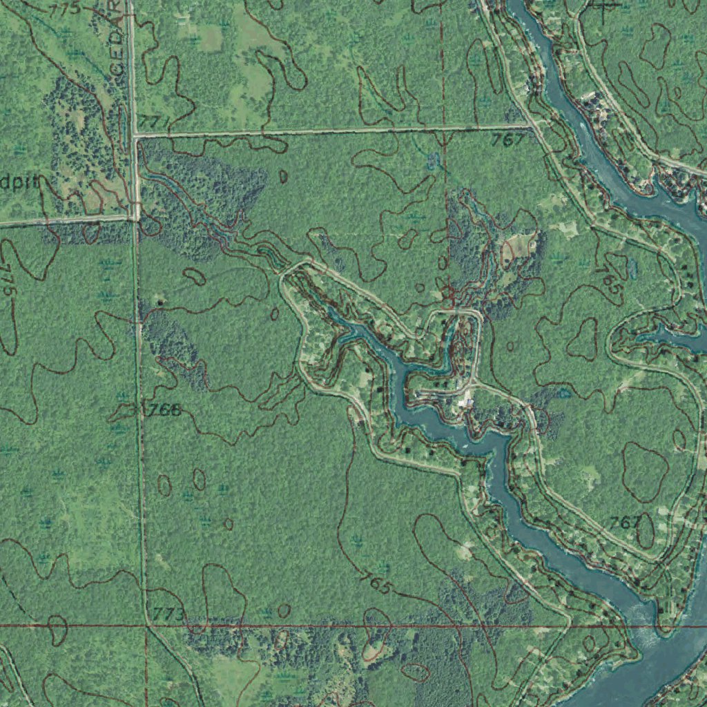 MI-Secord Lake: GeoChange 1968-2012 Map by Western Michigan University ...