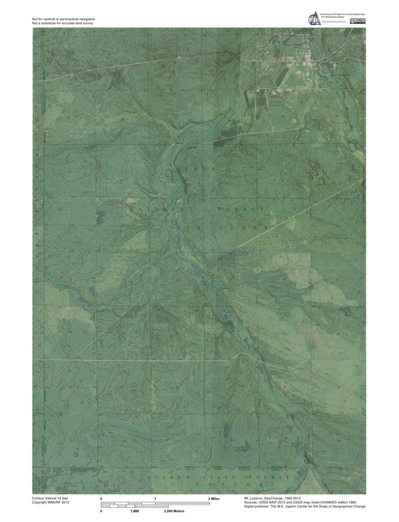 MI-Luzerne: GeoChange 1960-2012 Map by Western Michigan University ...