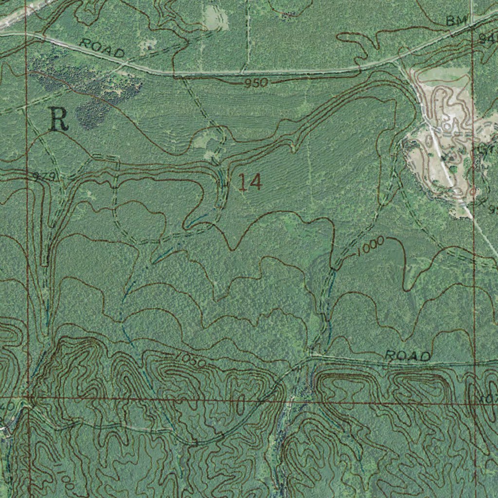 MI-Fairview: GeoChange 1971-2012 Map by Western Michigan University ...