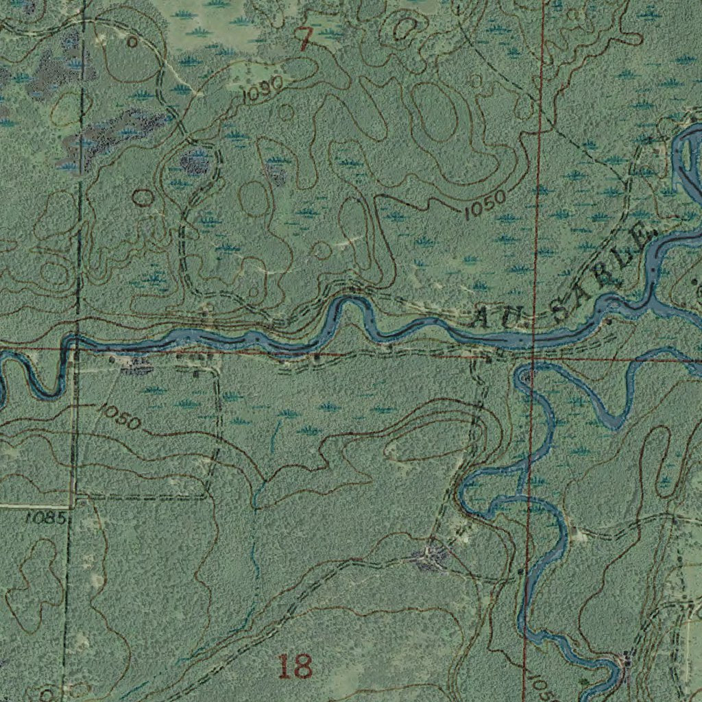 MI-Luzerne NW: GeoChange 1960-2010 Map by Western Michigan University ...