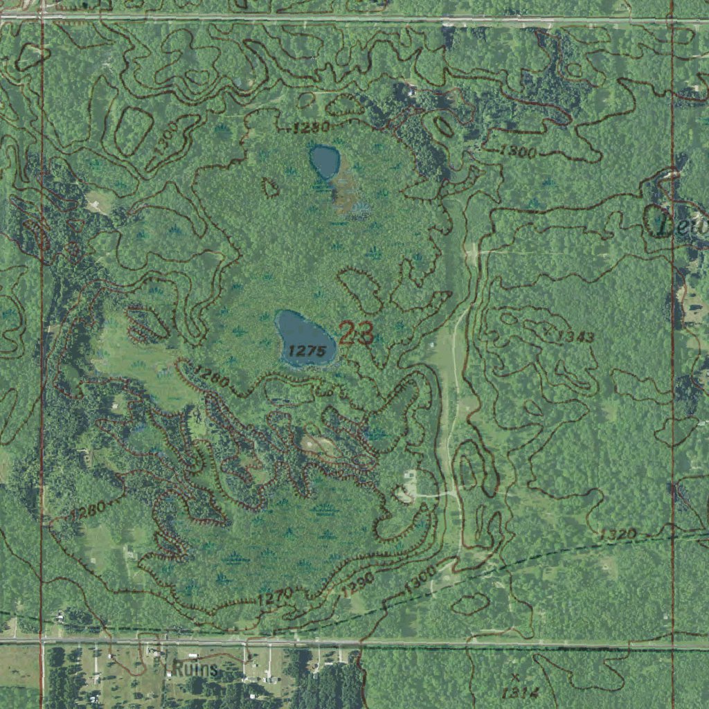 MI-Turtle Lake: GeoChange 1949-2012 Map by Western Michigan University ...