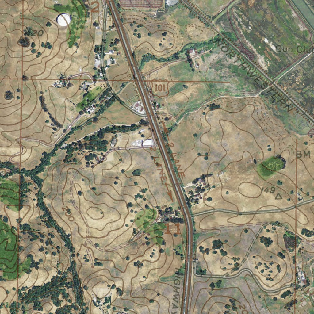 CA-Petaluma River: GeoChange 1952-2012 Map by Western Michigan ...