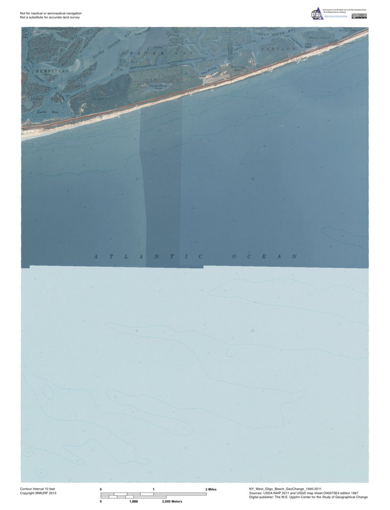 NY-West Gilgo Beach: GeoChange 1940-2011 Map by Western Michigan ...