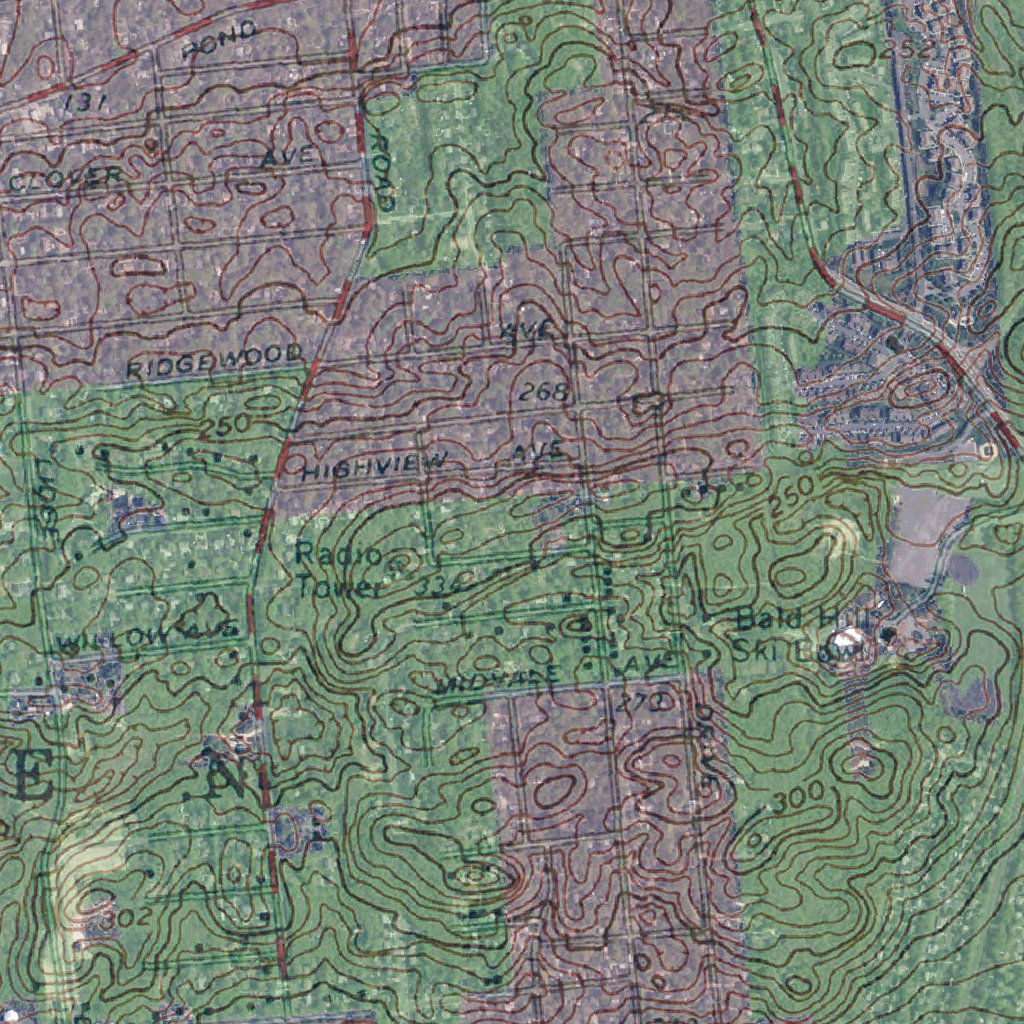NY-Patchogue: GeoChange 1954-2011 Map by Western Michigan University ...