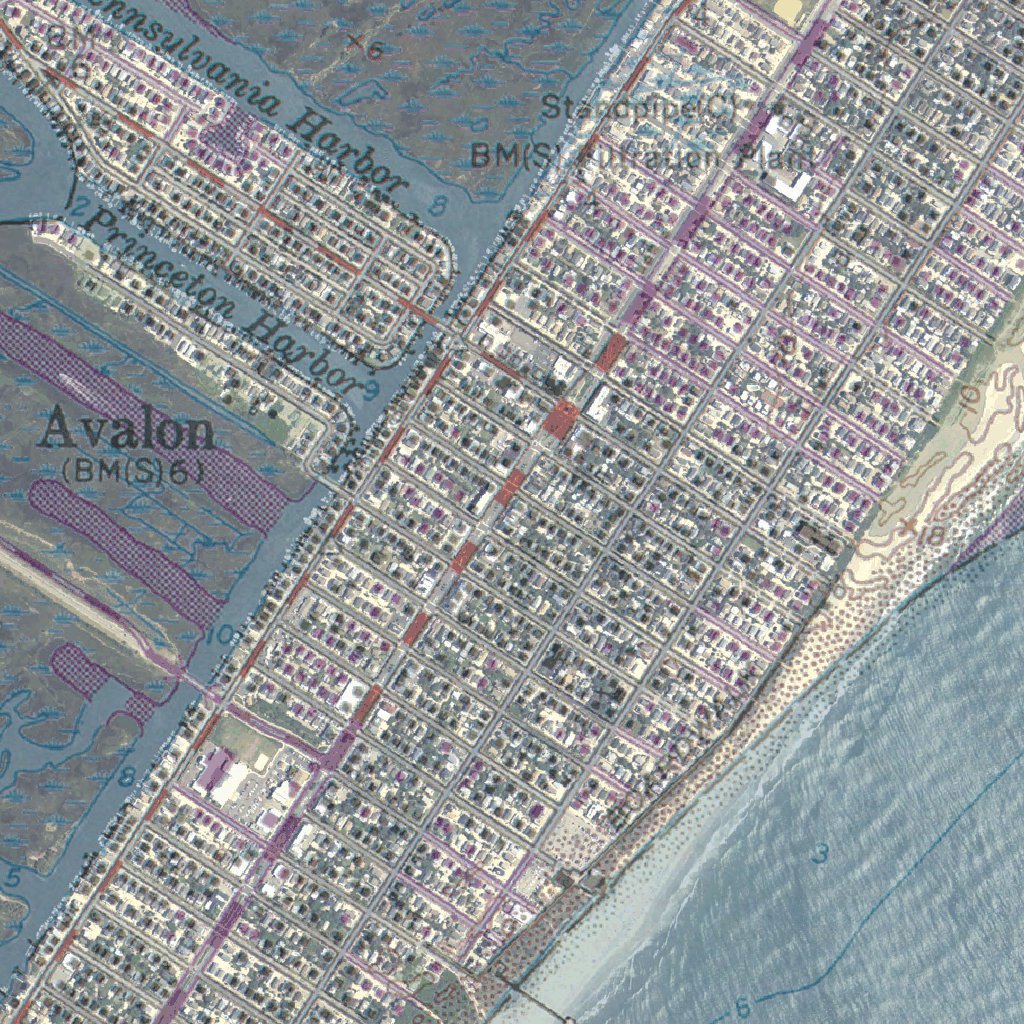 NJ-Avalon: GeoChange 1951-2010-11 Map by Western Michigan University ...