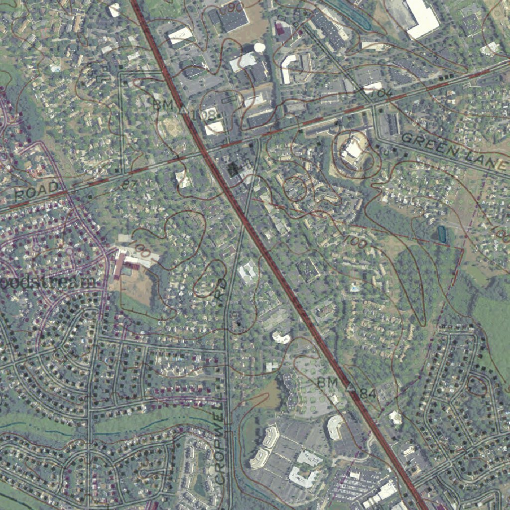 NJ-Moorestown: GeoChange 1951-2010-11 Map by Western Michigan ...