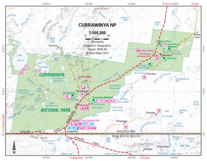 Hema - Outback QLD - Currawinya NP inset Map by Hema Maps | Avenza Maps