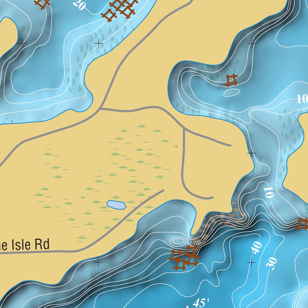 Three Lakes Chain Map by Mapping Specialists, Ltd | Avenza Maps
