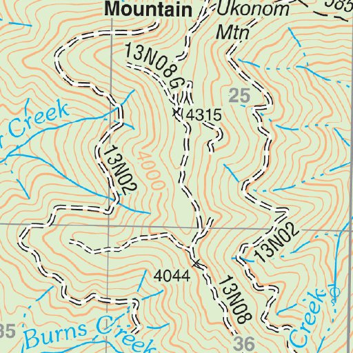 Ukonom Mountain (Klamath Atlas) Map by US Forest Service R5 | Avenza Maps