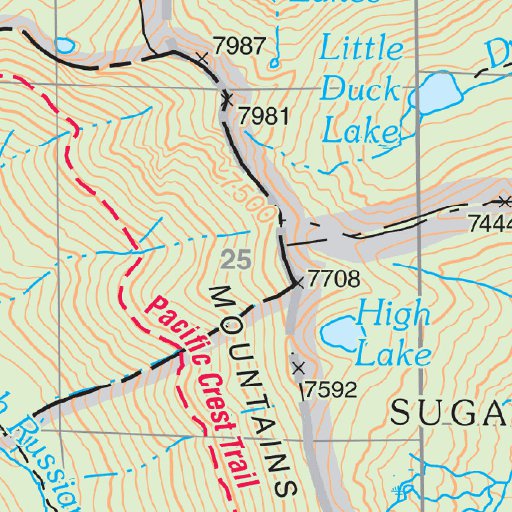 Eaton Peak Map by US Forest Service R5 | Avenza Maps