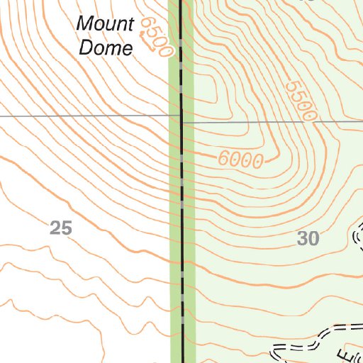 Mount Dome Map by US Forest Service R5 | Avenza Maps