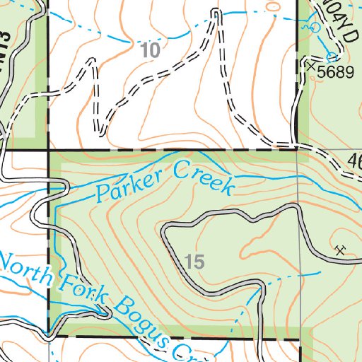 Dewey Gulch Map by US Forest Service R5 | Avenza Maps