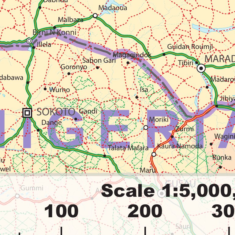 Niger - ITMB Map by ITMB Publishing Ltd. | Avenza Maps