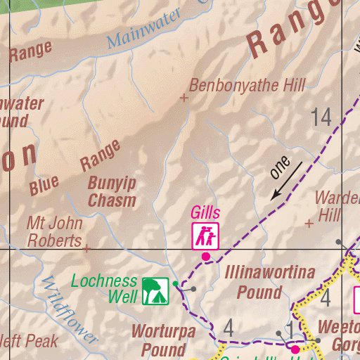 Hema - Vulkathunha Gammon Ranges National Park Map by Hema Maps ...