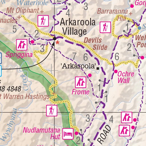 Hema - Vulkathunha Gammon Ranges National Park Map by Hema Maps ...