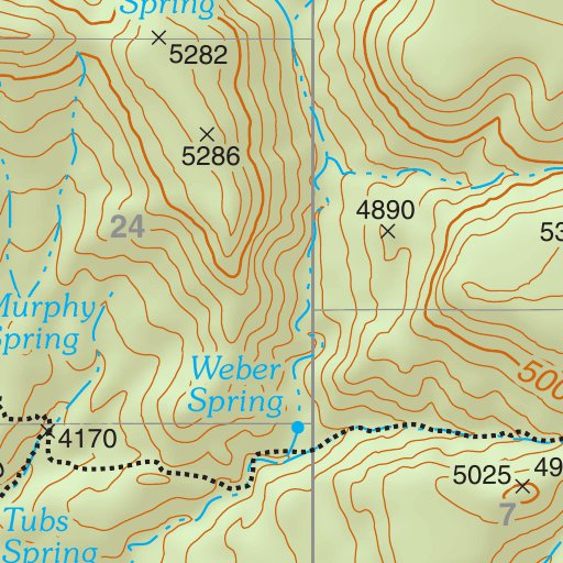 Prescott National Forest Quadrangle: SMITH MESA Map by US Forest ...