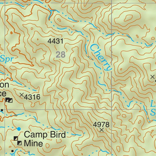 Prescott National Forest Quadrangle: MINNEHAHA Map by US Forest Service ...