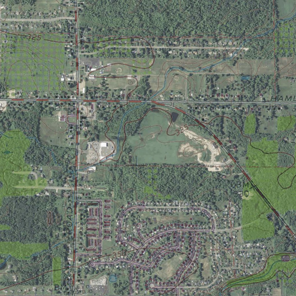 NY-Hamlin: GeoChange 1971-2011 Map by Western Michigan University ...