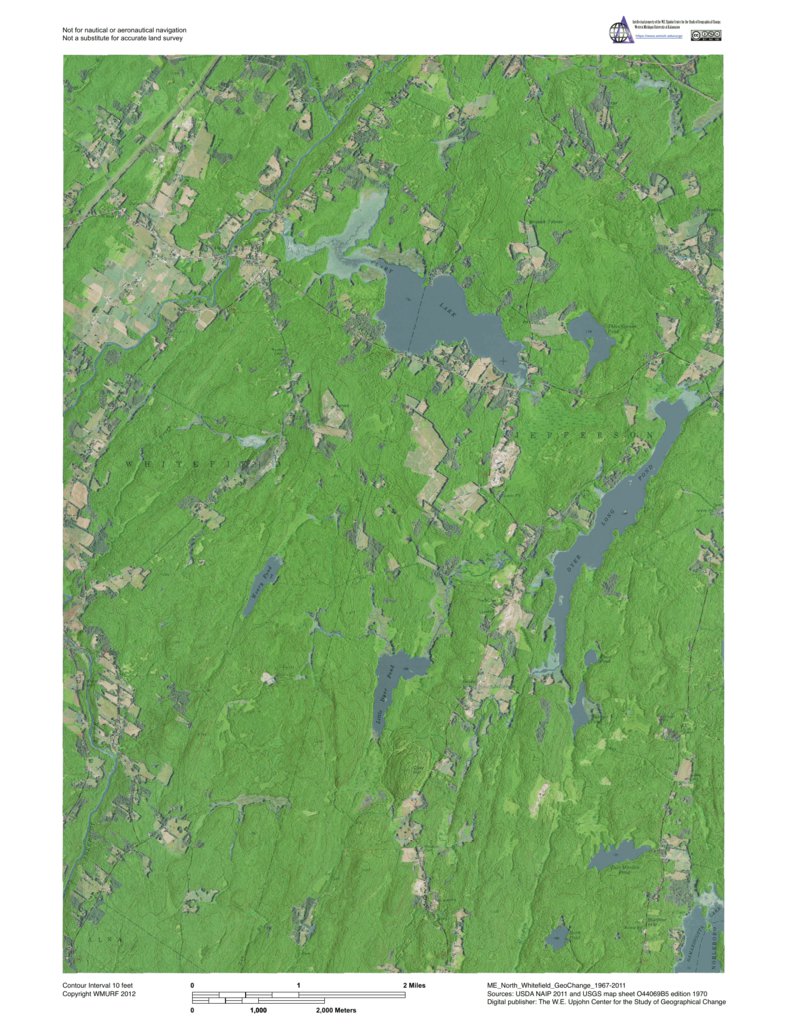 ME-North Whitehead: GeoChange 1967-2011 Map by Western Michigan ...