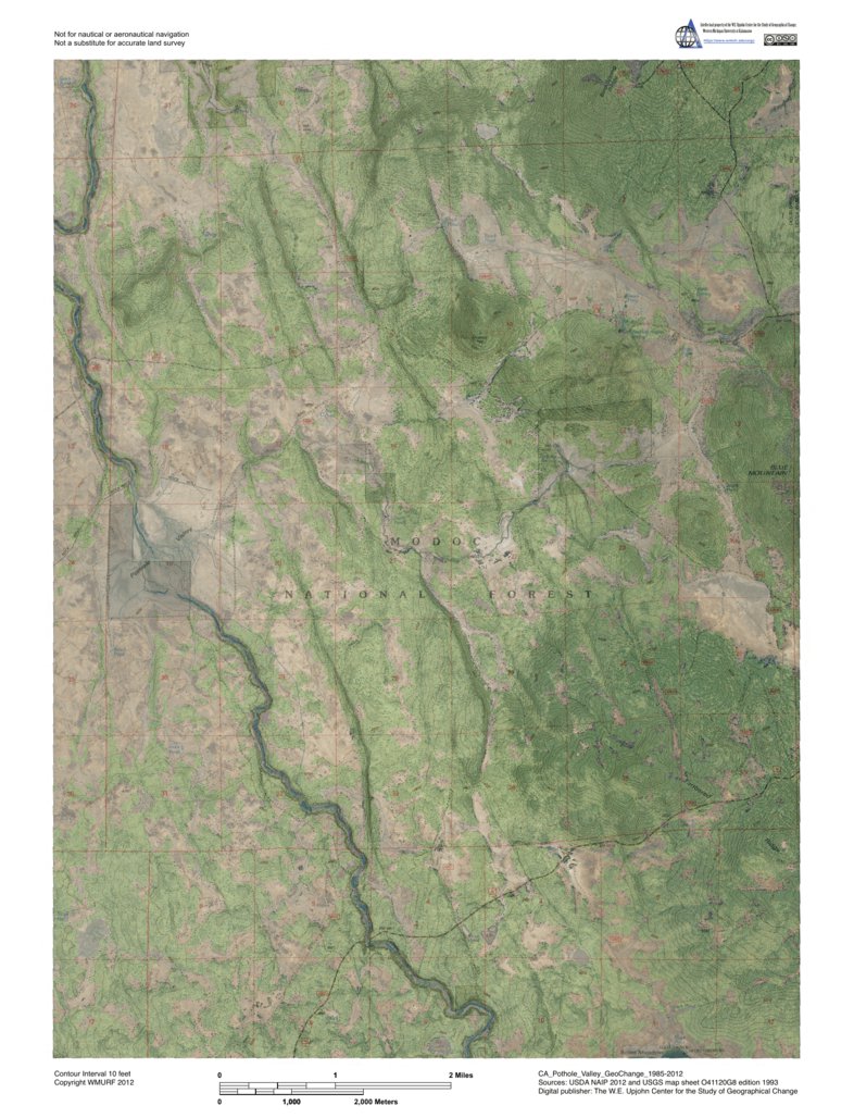 CA-Pothole Valley: GeoChange 1985-2012 Map by Western Michigan ...