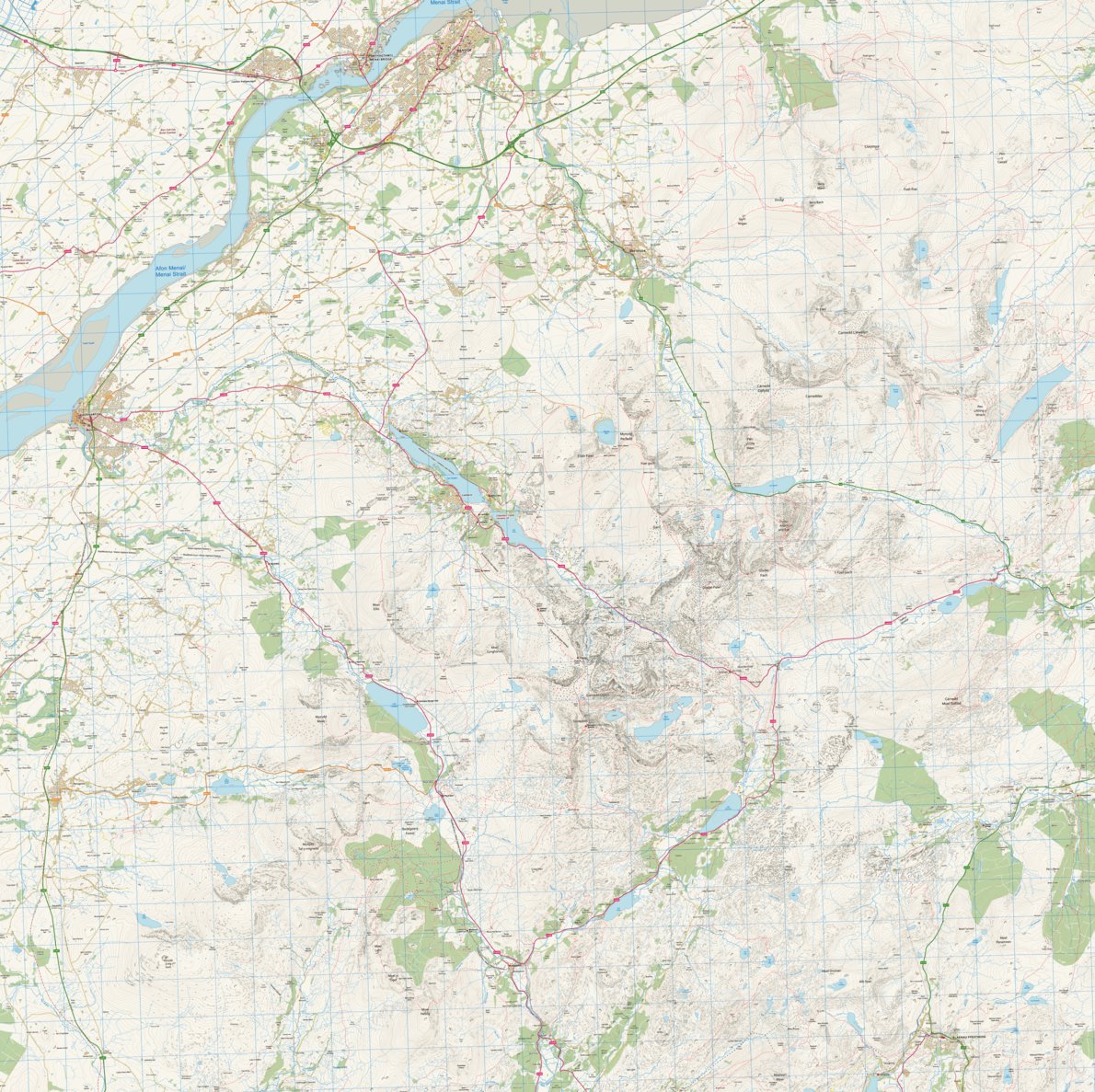 Hiking Map of Snowdon by JohnThornMaps | Avenza Maps