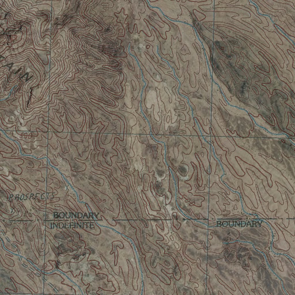 AZ-Red Bluff Mountain East: GeoChange 1982-2012 Map by Western Michigan ...