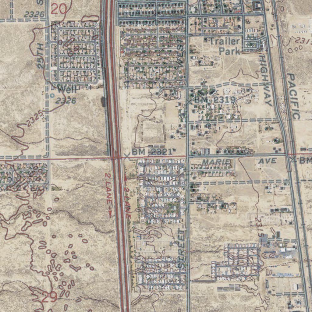 CA-Rosamond: GeoChange 1972-2012 Map by Western Michigan University ...